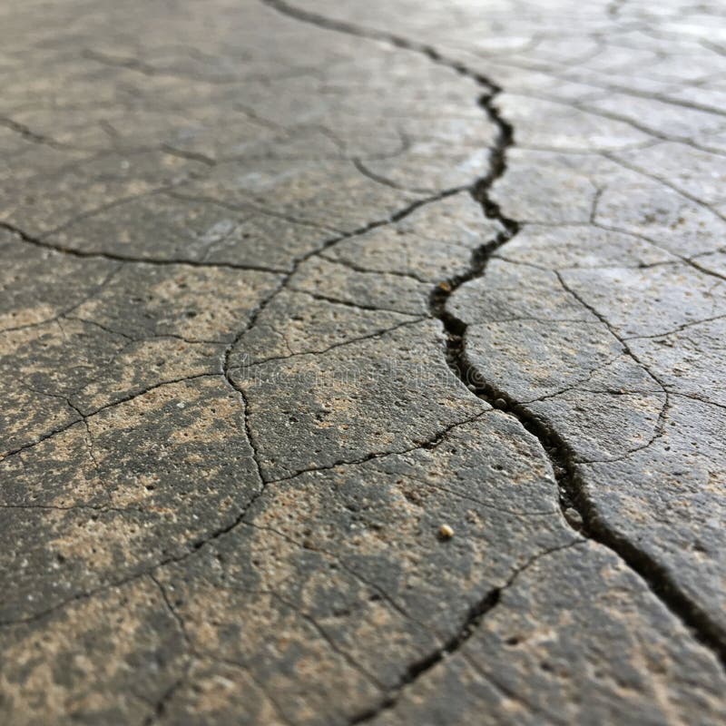 Cracked Earth Surface with a Series of Interconnected Fractures. the ...