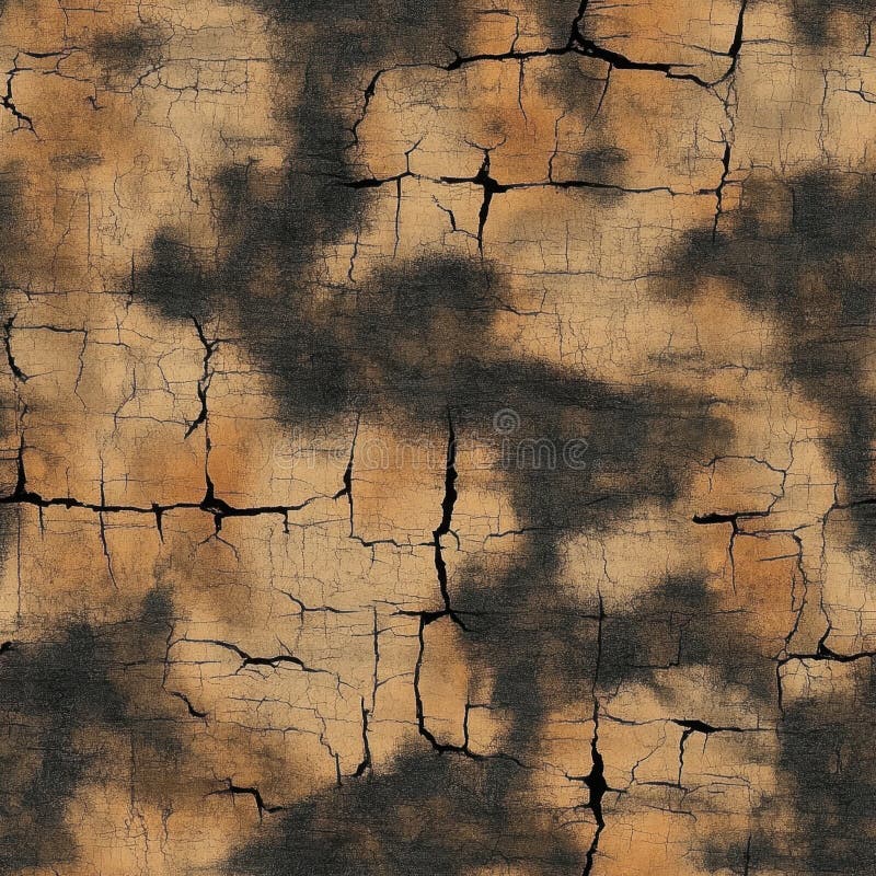 Cracked Earth Texture: Abstract Background with Dried Soil Patterns ...