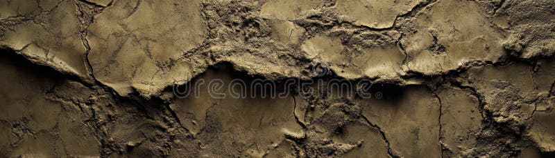 Cracked Earth Texture Abstract Brown, Rough Surface Composition, Dry ...