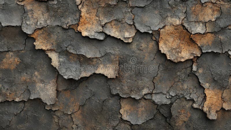 Cracked Earth Texture Dark Grey Brown Tones Stock Illustration ...