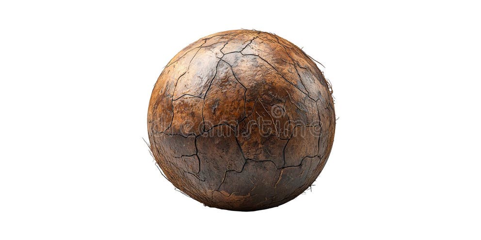 Cracked Earth Texture Sphere. Natural Surface Pattern for 3D Modeling ...