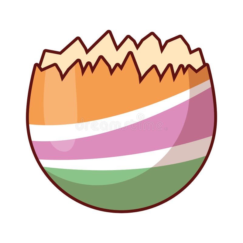 Cracked Easter Egg stock illustration. Illustration of crack - 8886682