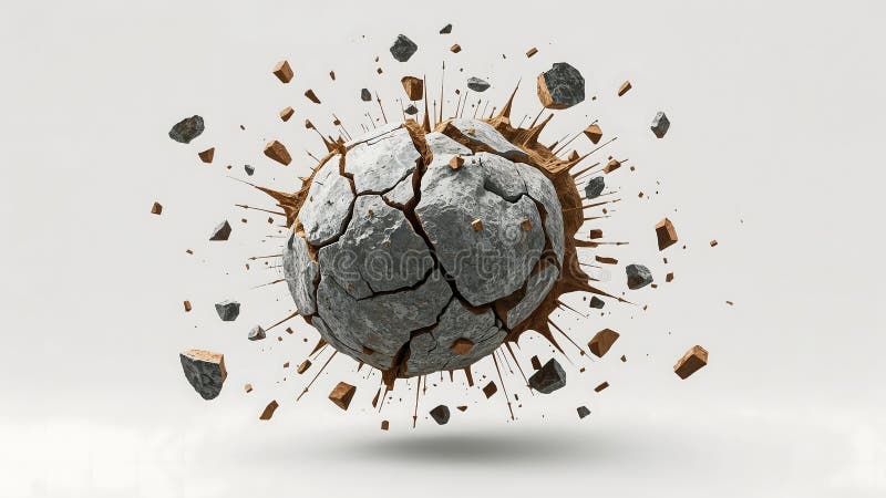 Large Floating Cracked Rocks Stock Illustrations – 7 Large Floating Cracked Rocks Stock ...