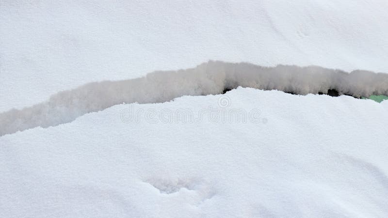 Cracked Fluffy Snow Surface Stock Image - Image of idea, change: 209629117