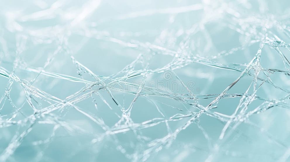 Cracked Glass Creates a Unique Blue Pattern with Mesmerizing Texture ...