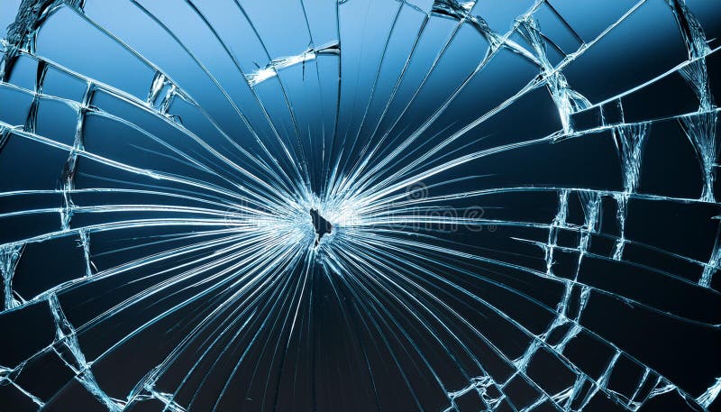 Cracked Glass of Display stock illustration. Illustration of showcase ...