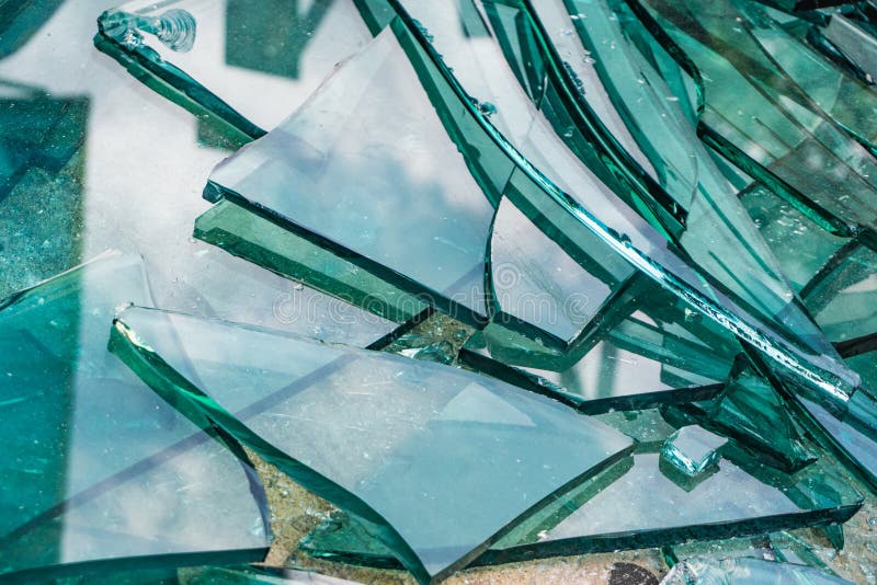 Cracked Glass ,the Mirror Broken for Background Stock Photo - Image of ...