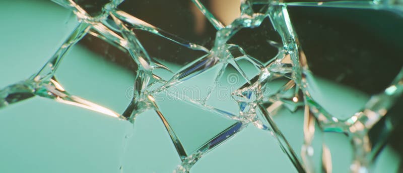 Cracked Glass Surfaces Reveal Sharp Edges and Fragmented Patterns in ...