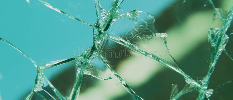 Cracked Glass Texture Reflecting Light and Color with Sharp Edges and ...