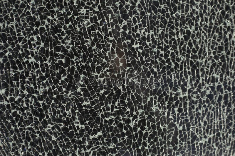 Cracked Glass. Texture of Small Cracks Stock Image - Image of ...
