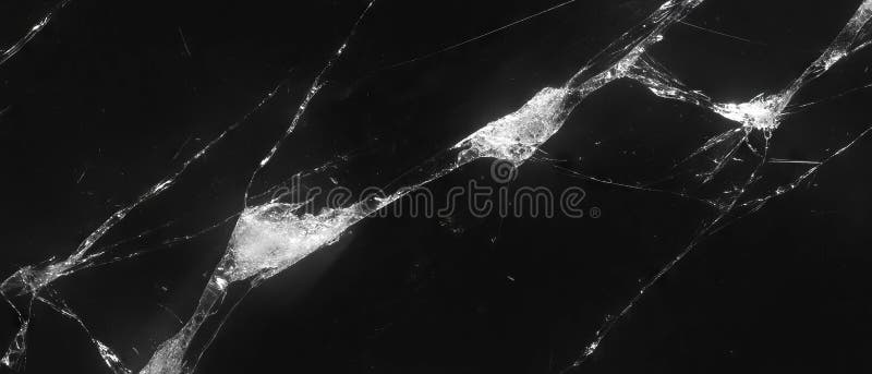 Cracked Glass Texture with Subtle Lines on a Black Background for ...
