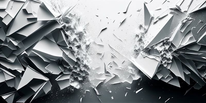 Cracked Glass Wallpaper Banner Stock Illustration - Illustration of ...