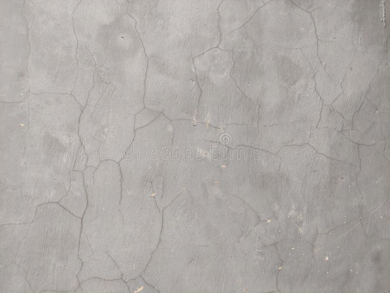 Cracked Gray Wall Texture for Background Stock Image - Image of cement ...