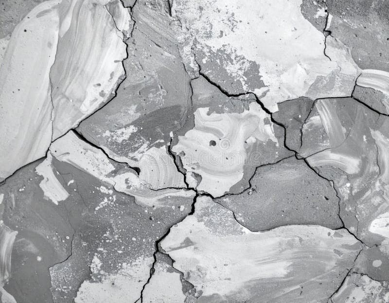 Cracked Gray and White Abstract Wall Texture Stock Illustration ...