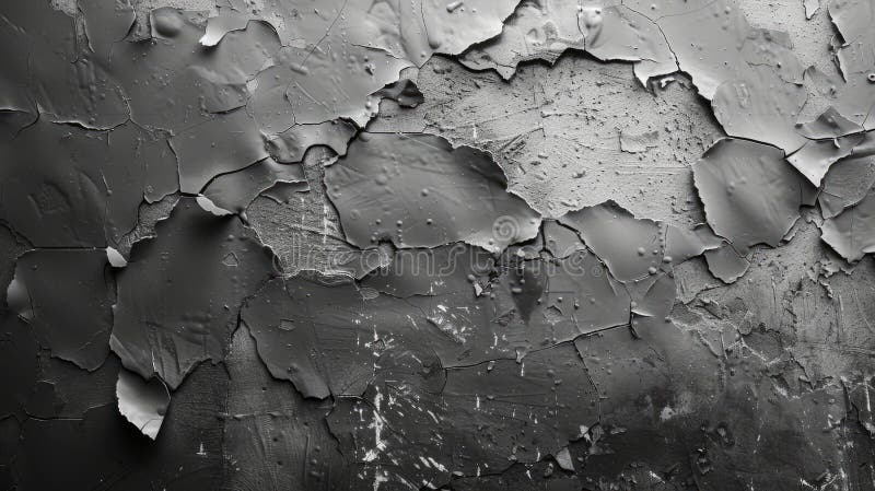 Cracked Grey Paint on a Wall Stock Image - Image of peeling, white ...