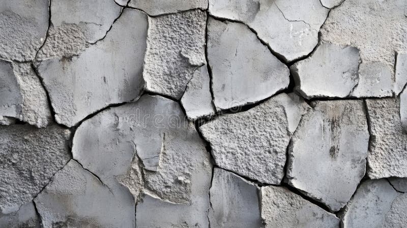 Cracked Grey Wall Surface Texture Background Stock Illustration ...