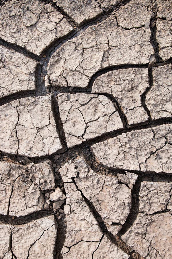 Dry Cracked Ground in Drought. the Texture of the Ground Stock Image ...