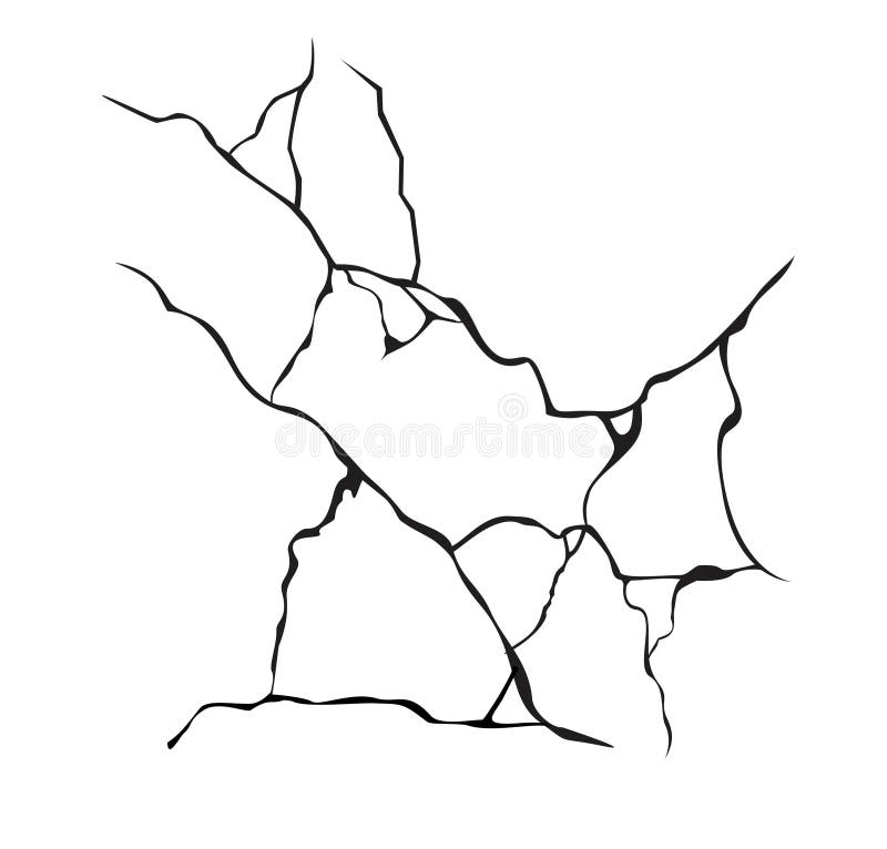 Cracked Ground Texture Vector Stock Vector - Illustration of broken ...