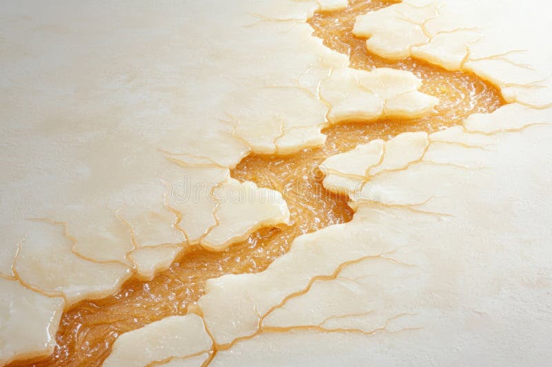 Cracked Honey-colored Amber Stone Texture Stock Illustration ...