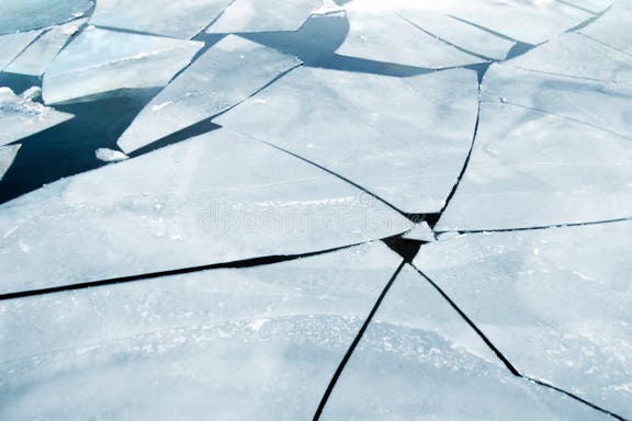 Cracked ice stock image. Image of aquamarine, cold, frost - 8437159