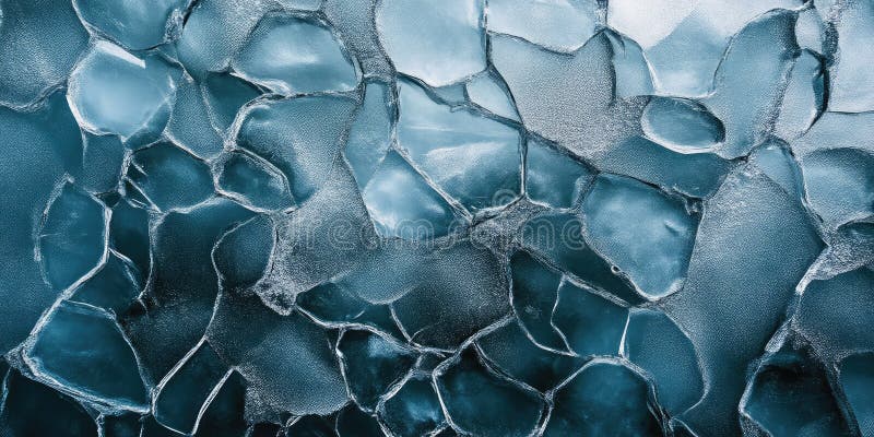 Cracked Ice Patterns Captured in Detail. Stock Illustration ...