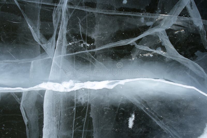 Cracked Ice: Snowy Lightning Stock Photo - Image of deep, broken: 2093860