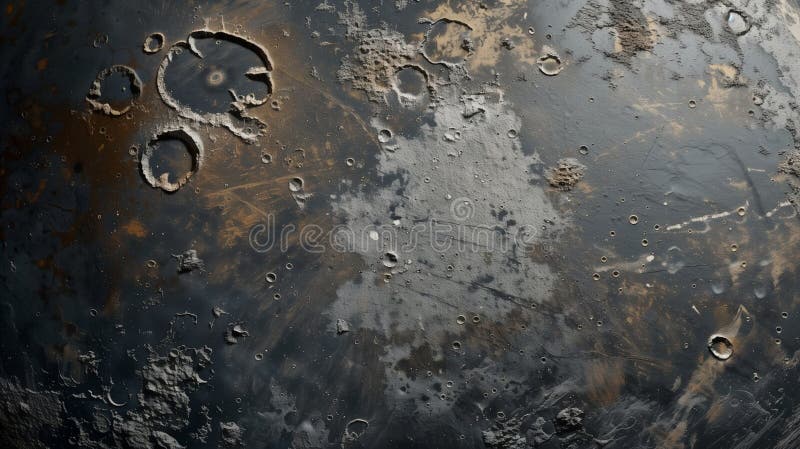Cracked Ice Texture of Plutos Desolate Surface Stock Illustration ...
