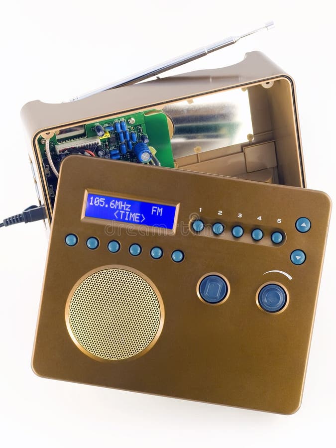 Digital - DAB - Radio Autotune Stock Image - Image of speaker ...