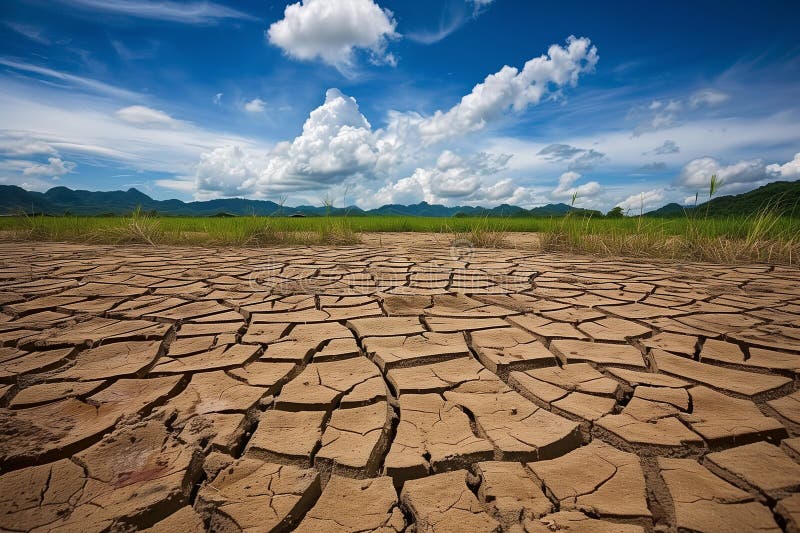 Cracked Land without Rain, Deforestation, Dried Land without Water ...