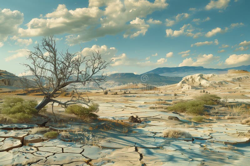 Cracked Land without Rain, Deforestation, Dried Land without Water ...