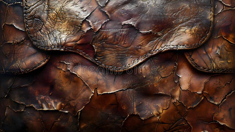Cracked Leather Texture Background Stock Photo - Image of texture ...