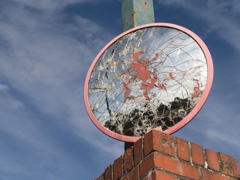Cracked Mirror stock image. Image of close, broken, crack - 20909259