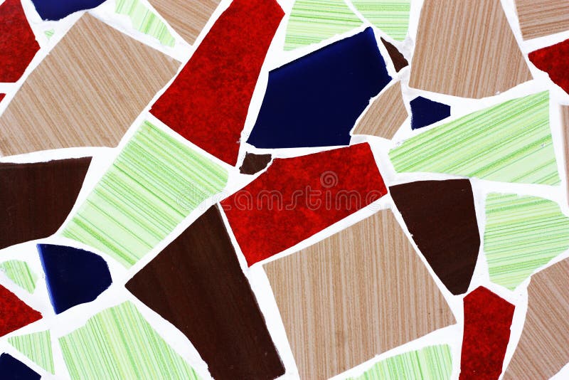 Cracked mosaic tiles. stock photo. Image of fragile, damage - 53899168