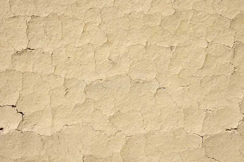 Cracked Mud Plaster Wall Closeup Stock Image - Image of nature ...