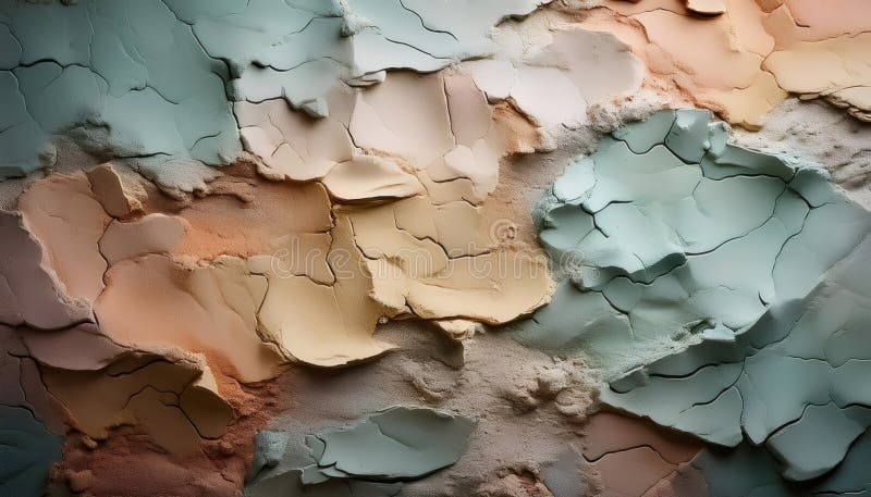 Cracked Multicolored Clay Forming an Abstract Pattern Stock Photo - Image of texture, ingredient ...