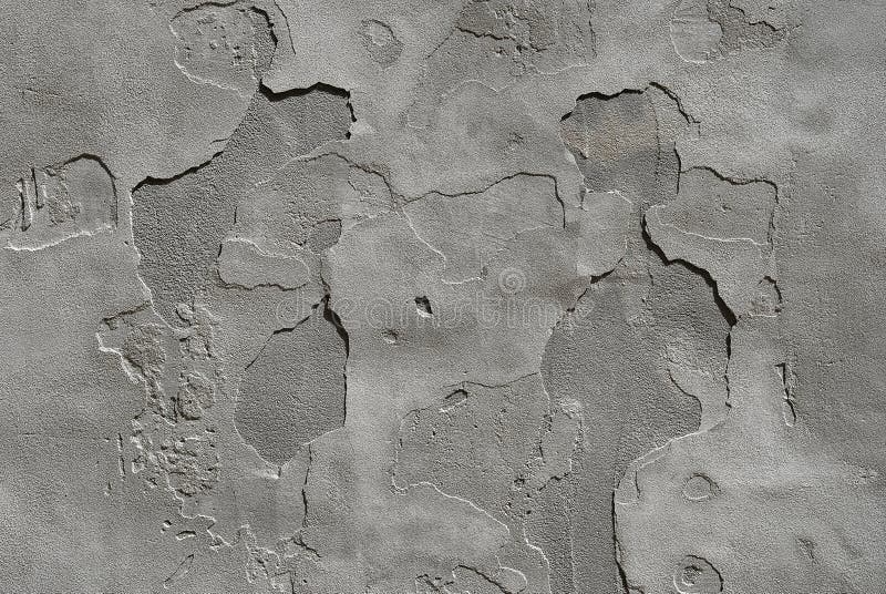 Cracked Old Gray Cement Wall Texture Stock Image - Image of rustic ...