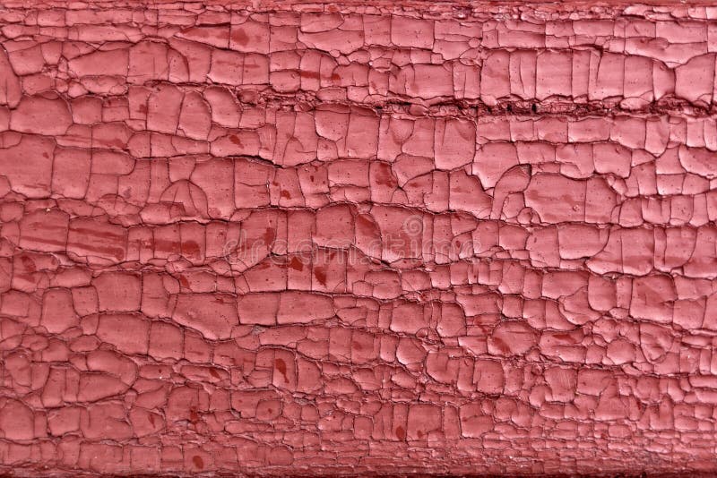 Cracked Old Red Paint on a Wooden Surface Stock Photo - Image of ...