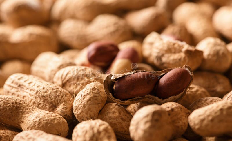 Cracked Open Peanuts Closeup Stock Image - Image of peanuts, food: 64119423