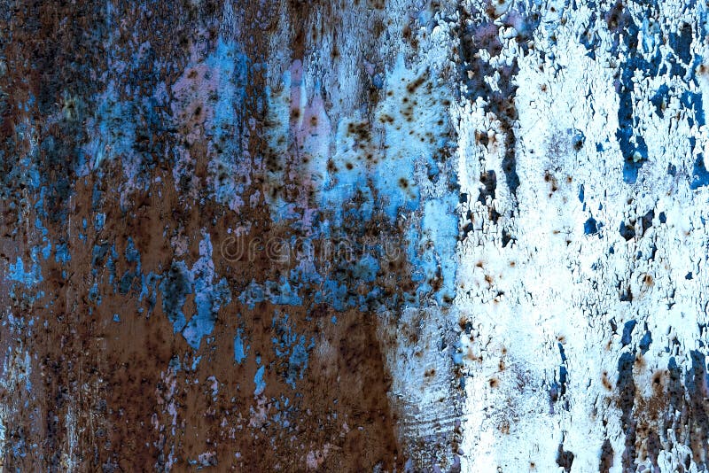 Cracked Paint on Metal Surface. Metal Texture with Rust Stock Photo ...