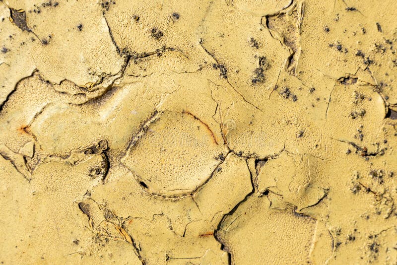 Cracked Paint on Metal Surface. Metal Texture with Rust Stock Photo ...