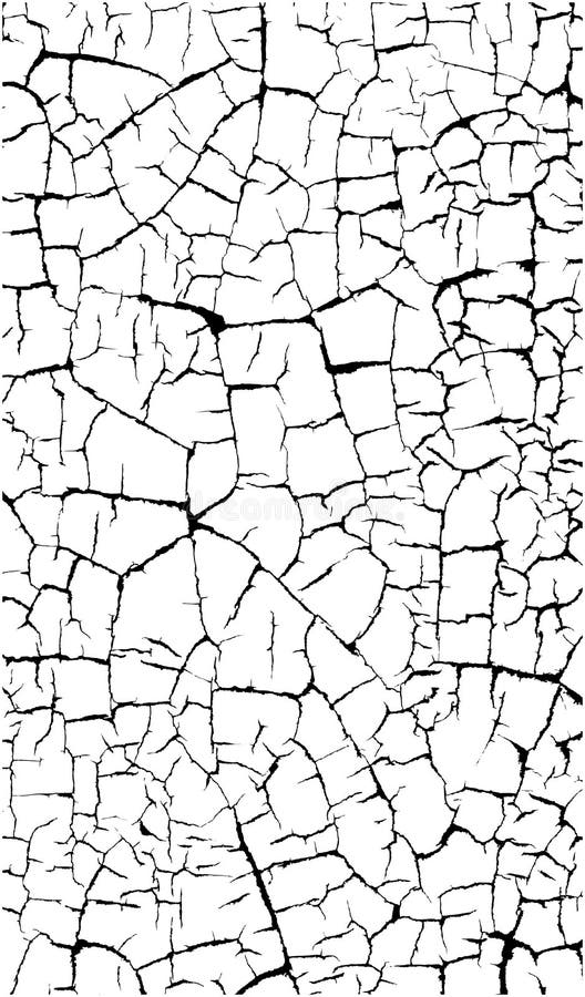 Cracked Paint Pattern Over White Stock Vector - Illustration of pattern ...