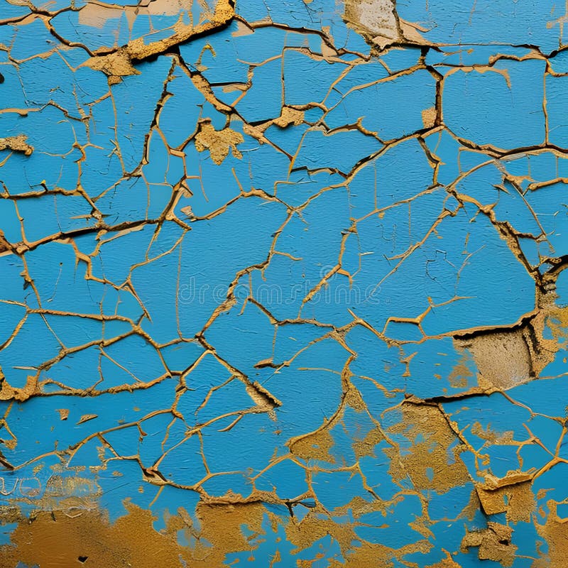 466 Cracked Paint: a Textured and Weathered Background Featuring ...