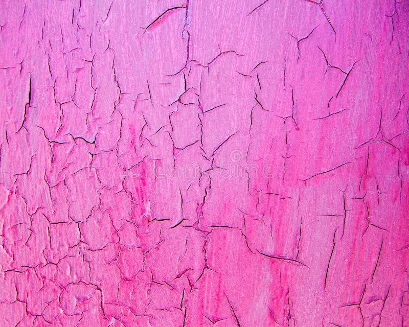 Cracked Painted Surface is Pink. Stock Photo - Image of retro, paint ...