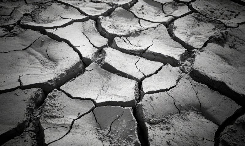 Cracked and Parched Earth, Rough and Uneven Surface Stock Photo - Image ...