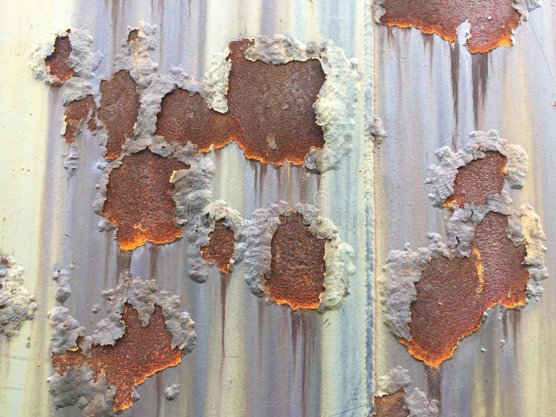 Cracked and Peeled Metal with Rust Texture Stock Image - Image of ...