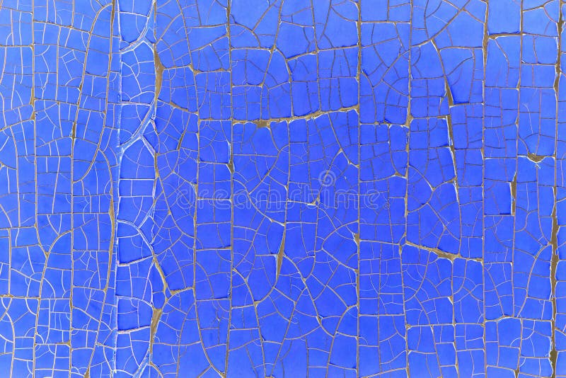 Cracked and Peeling Paint on a Glass Surface. Changed Color Scheme ...