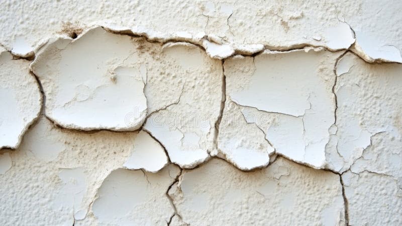 Cracked and Peeling White Wall Paint Texture Stock Illustration ...