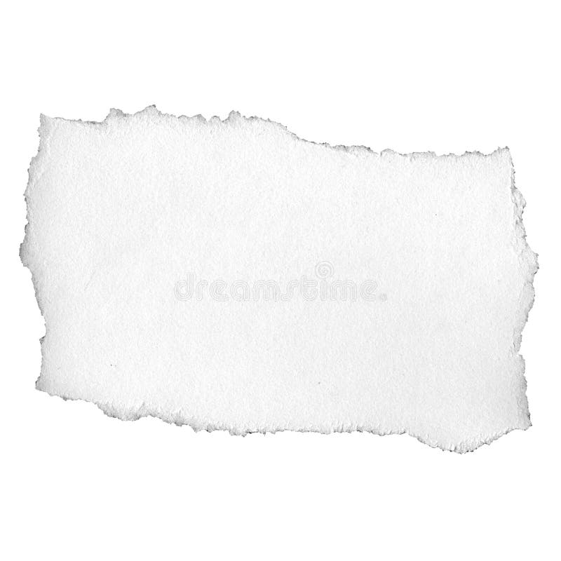 Cracked Piece of White Paper with Unregularities Stock Photo - Image of ...