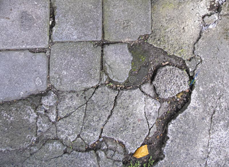 Cracked Pieces of Pavement and Dirt Texture Stock Image - Image of ...