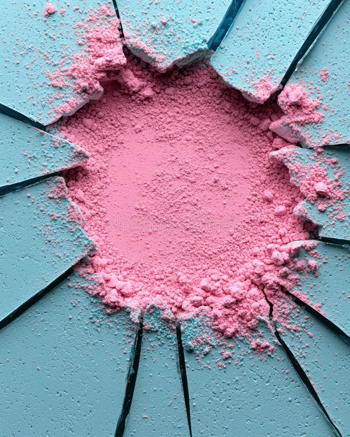 Cracked Pink Powder Background Stock Illustration - Illustration of ...